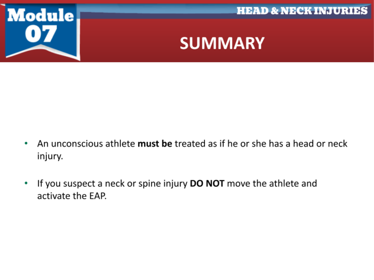 m7 - summary | National Center for Sports Safety