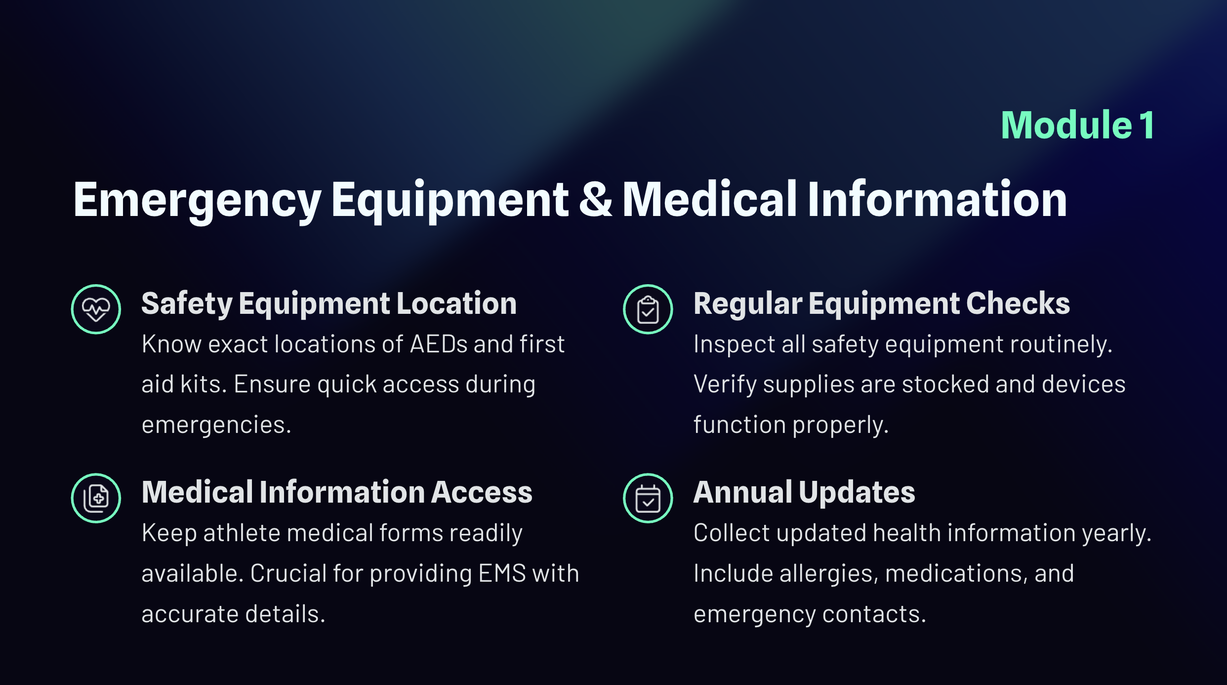 Emergency Action Plan - Emergency Equipment & Medical Information ...