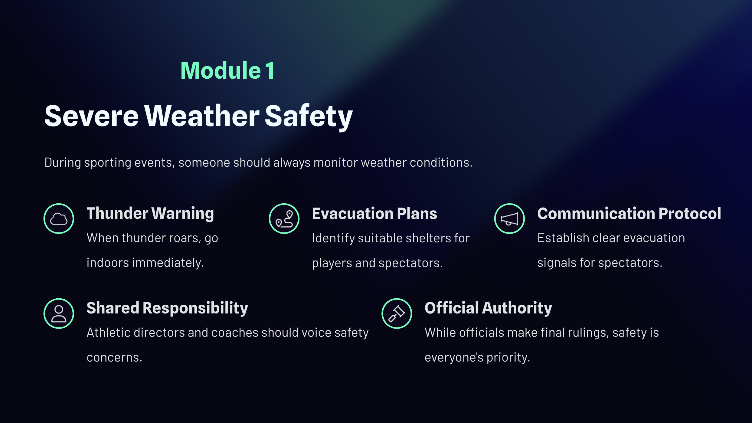 Emergency Action Plan - Severe Weather Safety | National Center for ...